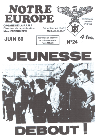 8 avril 1966 : création de la FANE – Jeune Nation