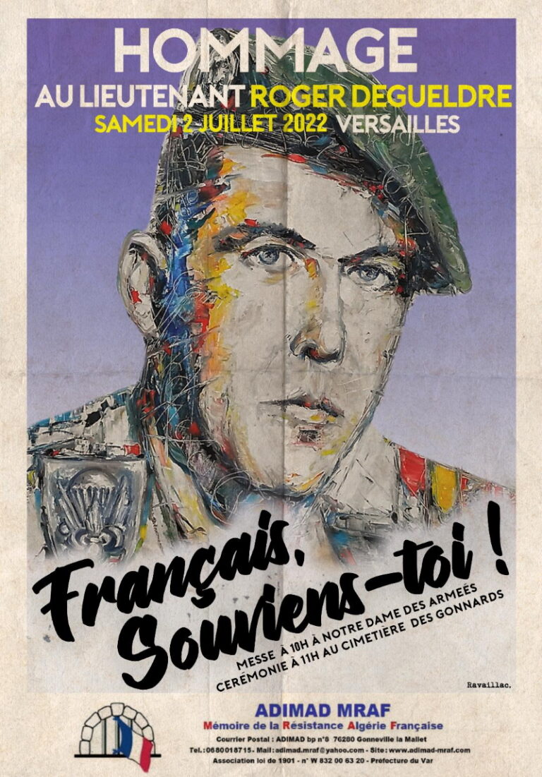 À la mémoire de Roger Degueldre, l’hommage de l’ADIMAD-MRAF – Jeune Nation